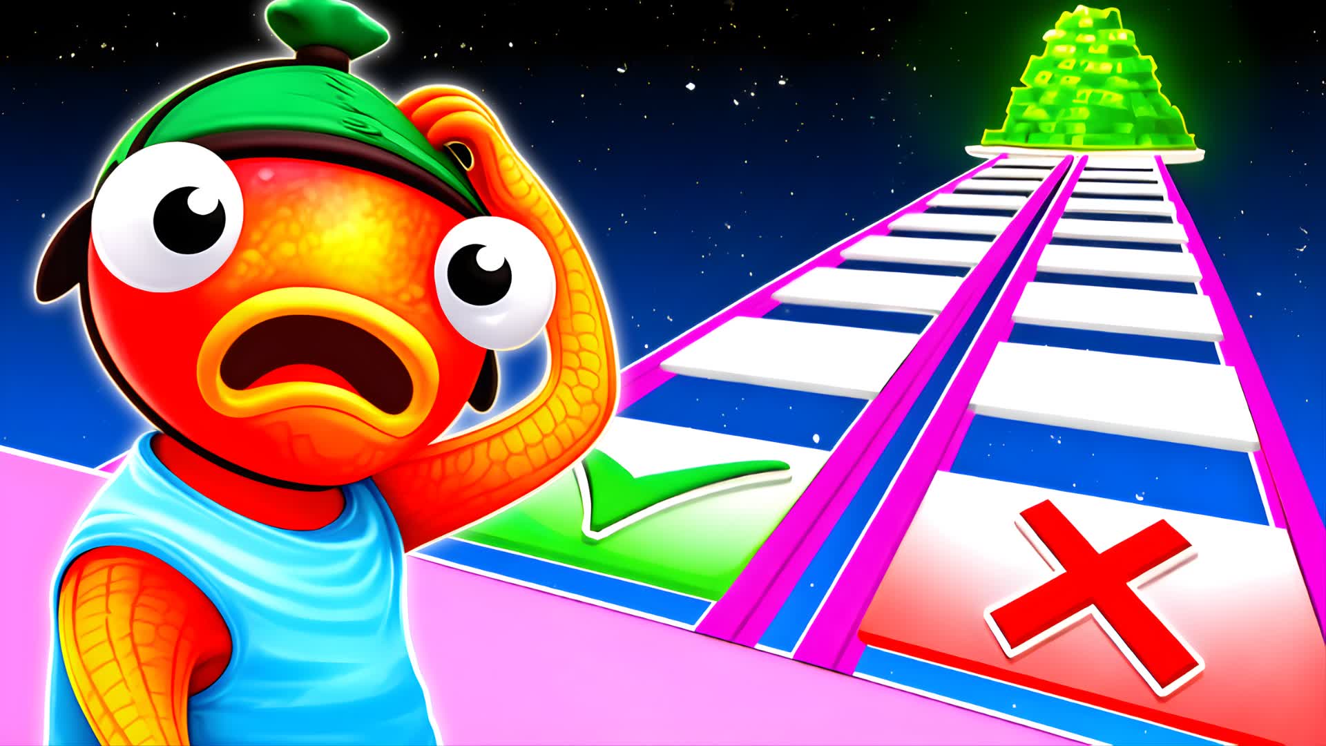 GLASS BRIDGE EASY PARKOUR 5287-3672-7404 by floppfn - Fortnite